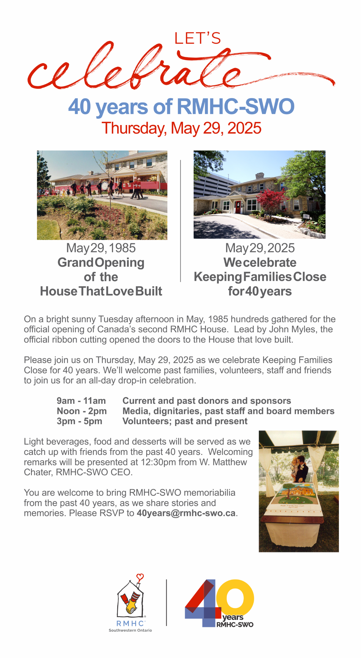 RMHC-SWO 40th Anniversary | London Economic Development Corporation